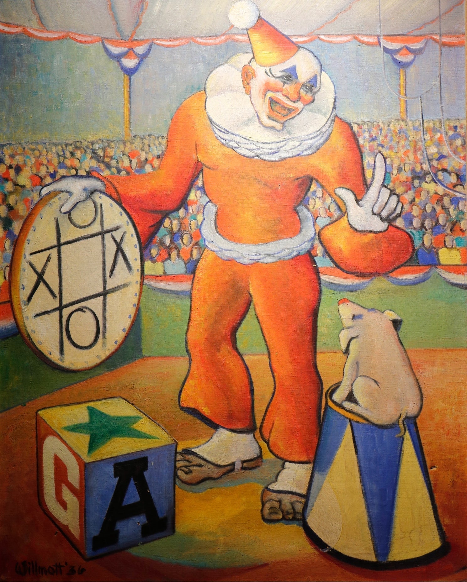 Red Clown by Cyril Willmott – Genesee Valley Council on the Arts